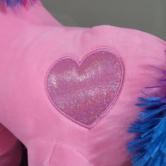 handmade | Toys | Cute Pink Unicorn Soft Toy With Rainbow Tail And Horn ...